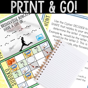 Escape Room for Kids - DIY Printable Game – Basketball Escape Room Kit ...