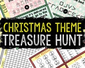 Christmas Theme Treasure Hunt for Kids Printable Puzzle Game - Etsy