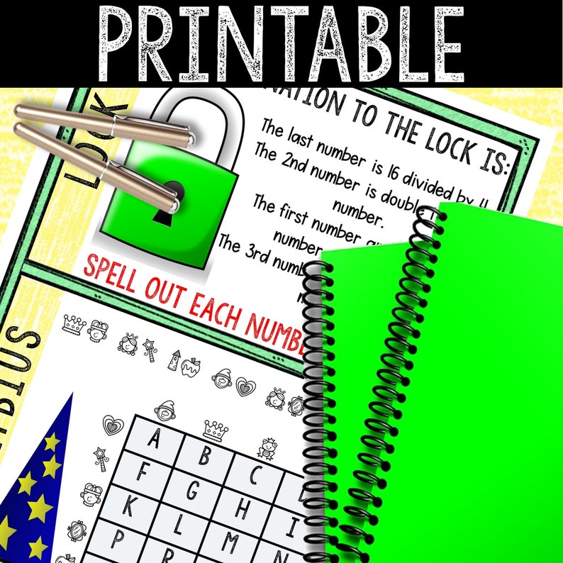 Escape Room for Kids DIY Printable Game Wizard School - Etsy