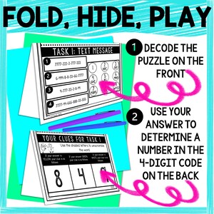 Winter Break Escape Room Code for Kids - Printable Party Game ...