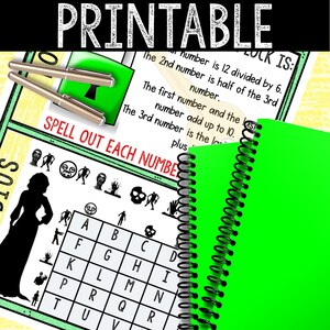 Halloween Escape Room for Kids, Printable Party Game, Haunted Mansion ...