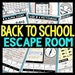 Back to School Escape Room for Kids - Printable Party Game - Kids ...