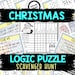 Christmas Logic Puzzle Scavenger Hunt Game for Kids, Party Game, Secret ...