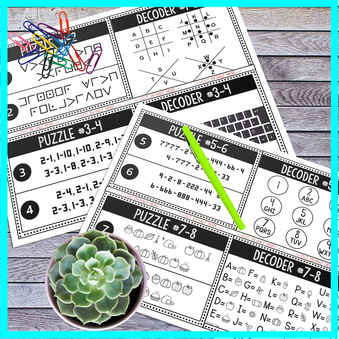 Thanksgiving Scavenger Hunt for Kids Escape Room Puzzle Clue - Etsy