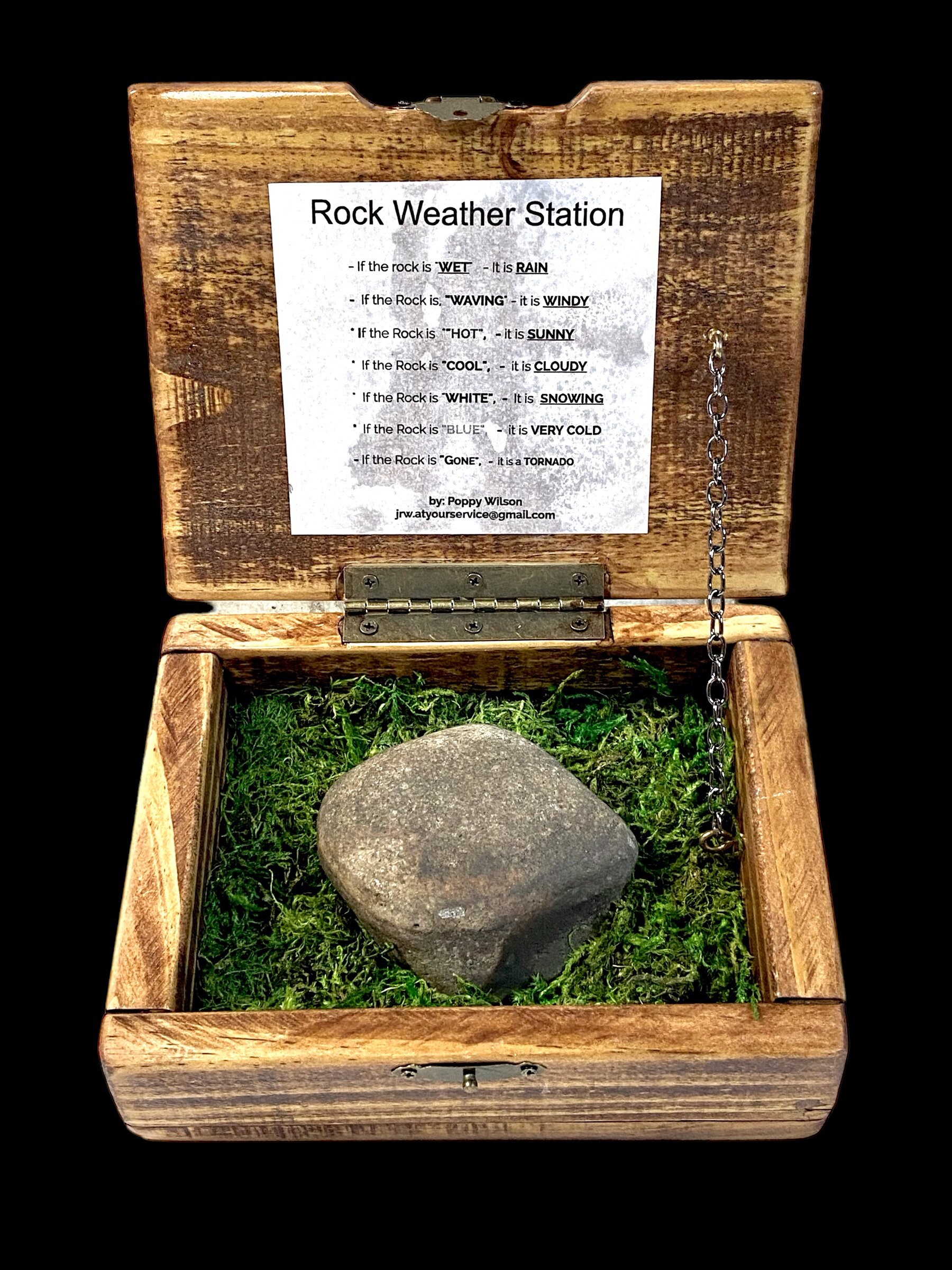 Novelty Weather Stone. Your Weather Stone is Housed in a Rustic ...