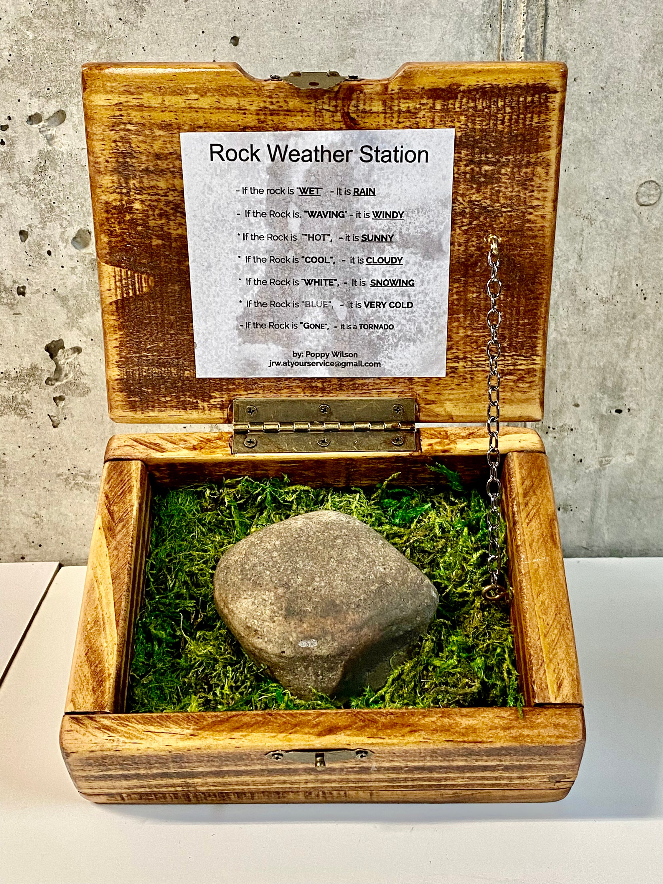Novelty Weather Stone. Your Weather Stone is Housed in a Rustic ...