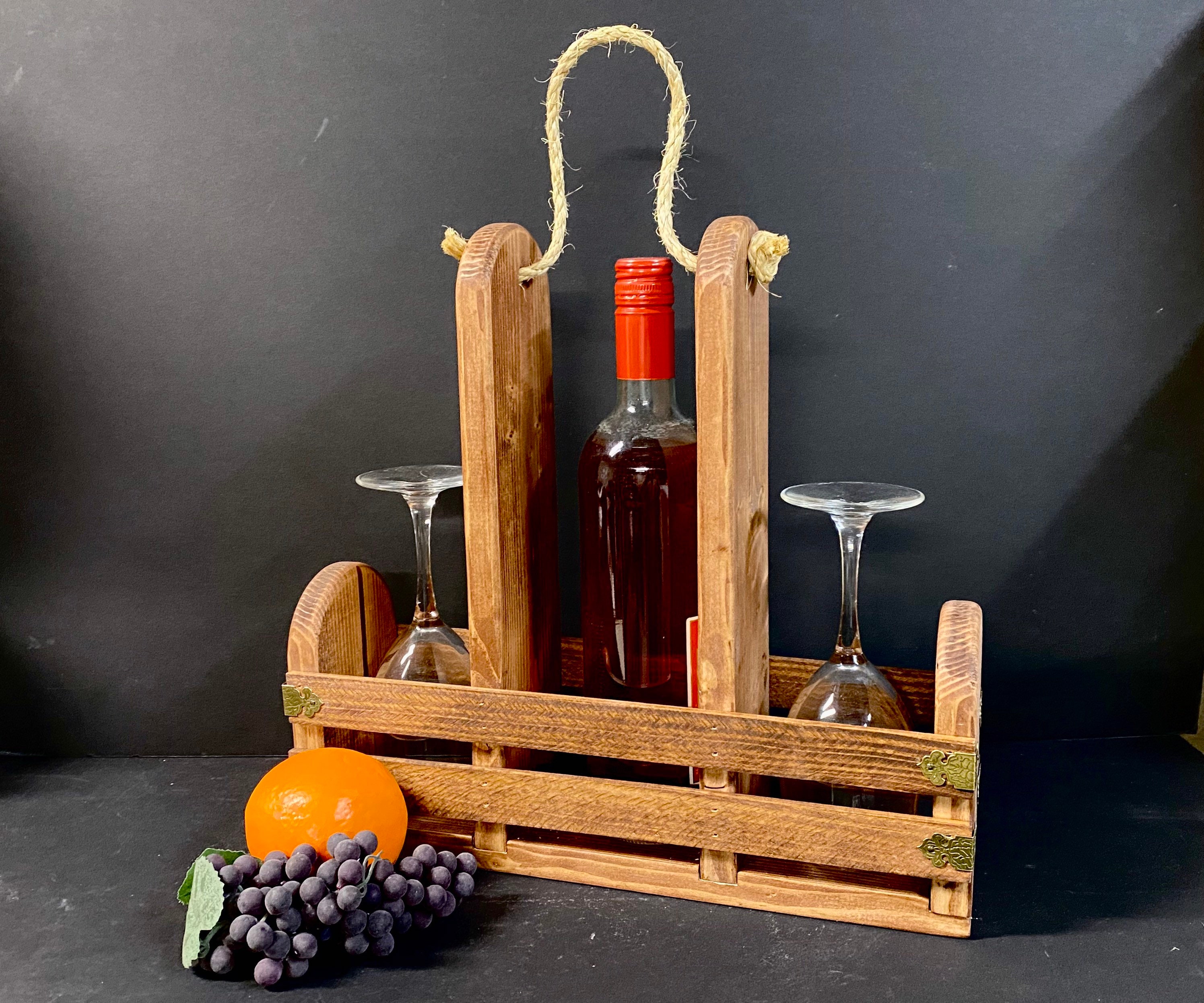 Wine Caddy Valentine Special Wine Caddy. for Wine Lovers. Handcrafted ...