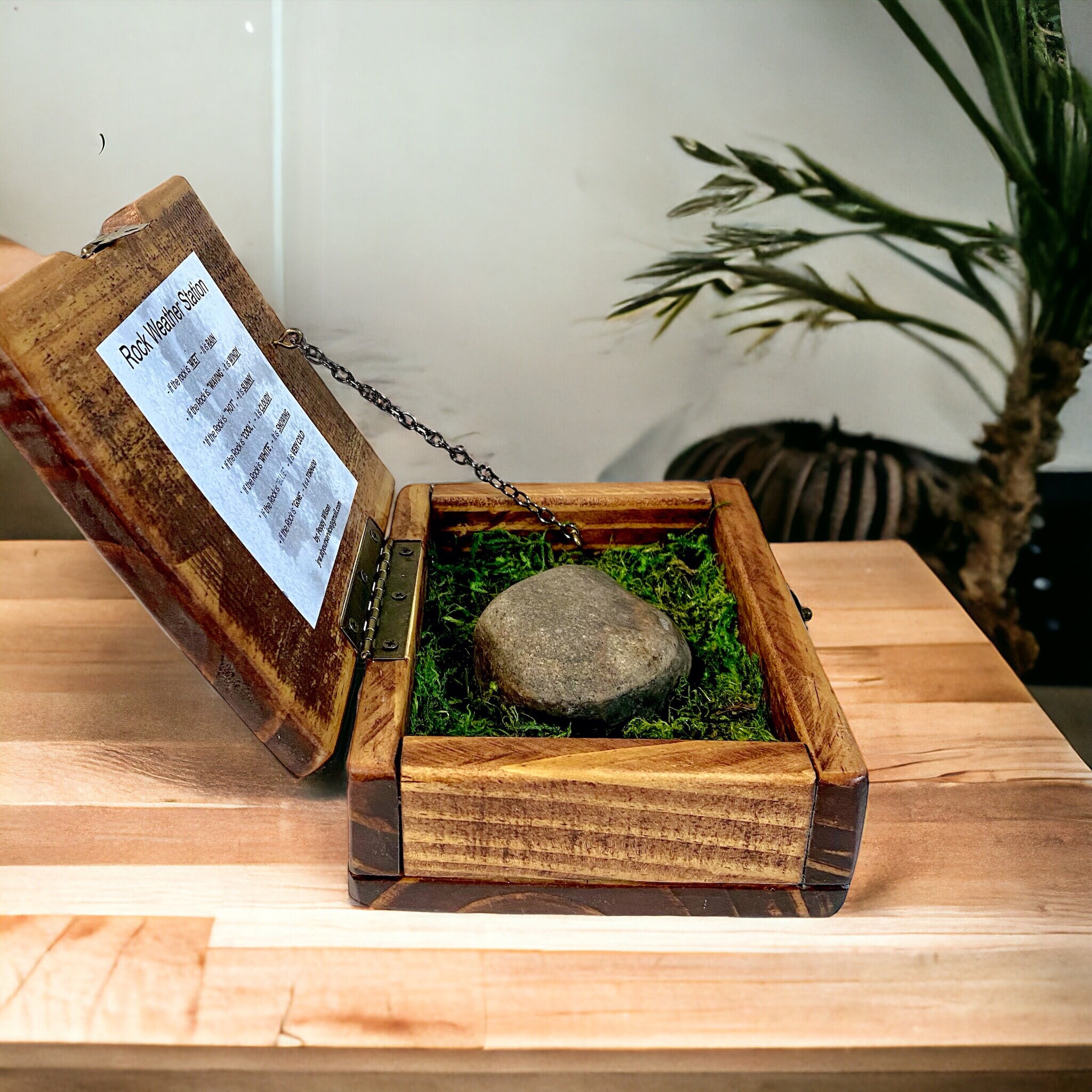 Novelty Weather Stone. Your Weather Stone is Housed in a Rustic ...