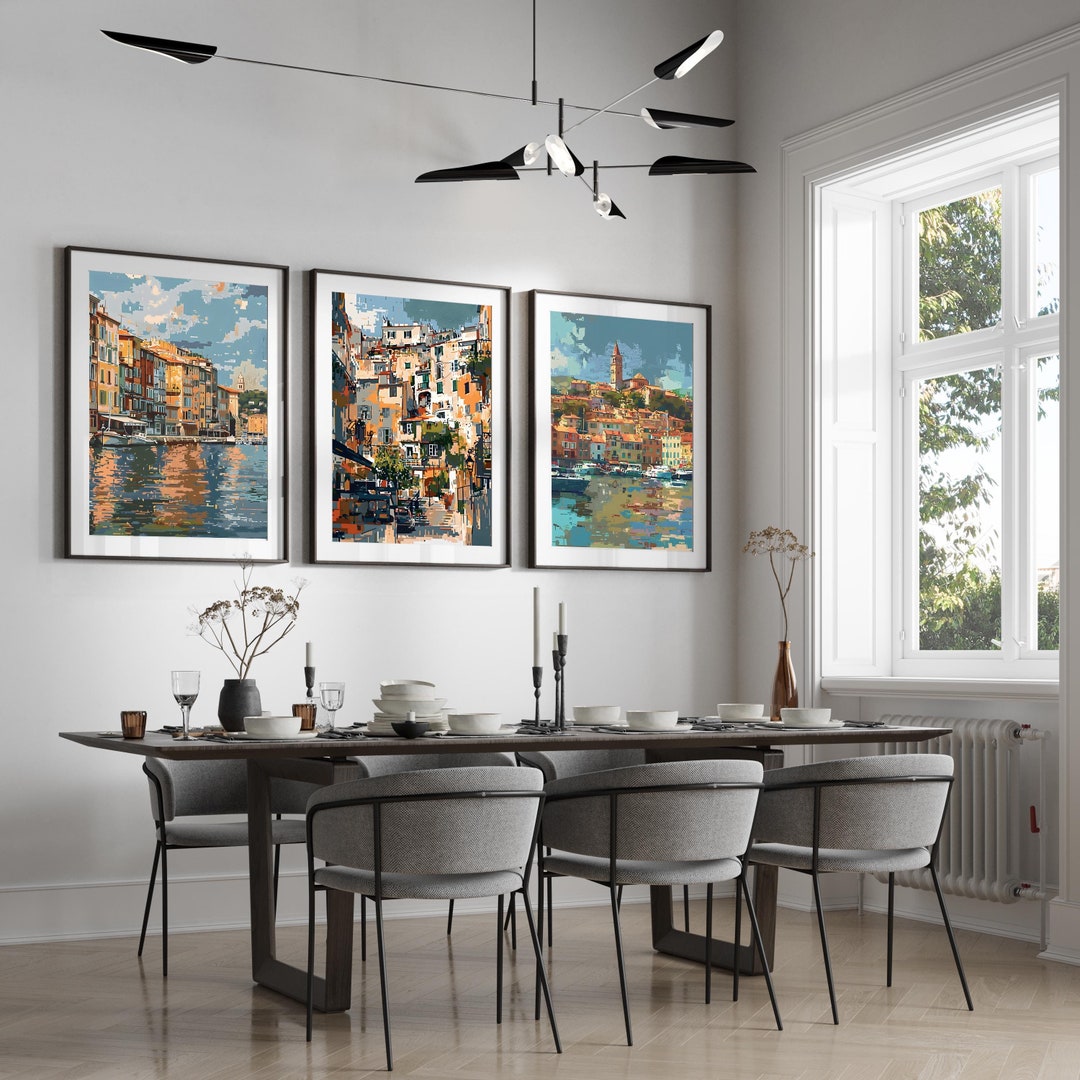 Italy Set of 3 Italy , Italy Wall Art Print, Modern Minimalist Poster ...