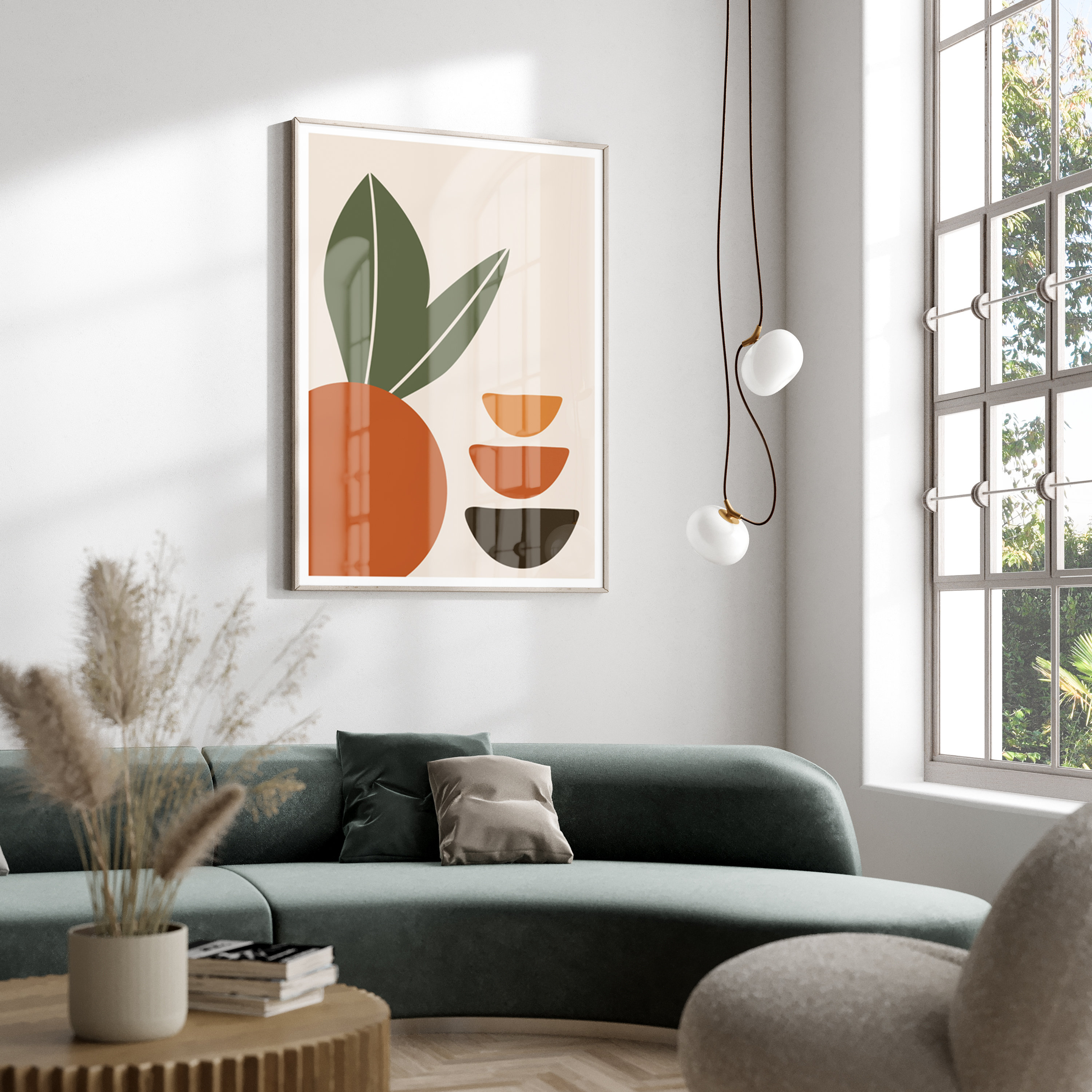 Boho Abstract Wall Art Prints, Boho Wall Decor, Set of 3 Prints, Scandi ...