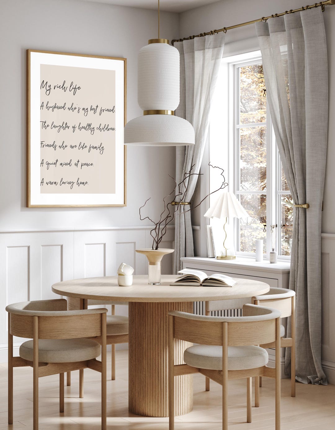 My Rich Life Motivational Print, Wall Art,bathroom,home Decor ...