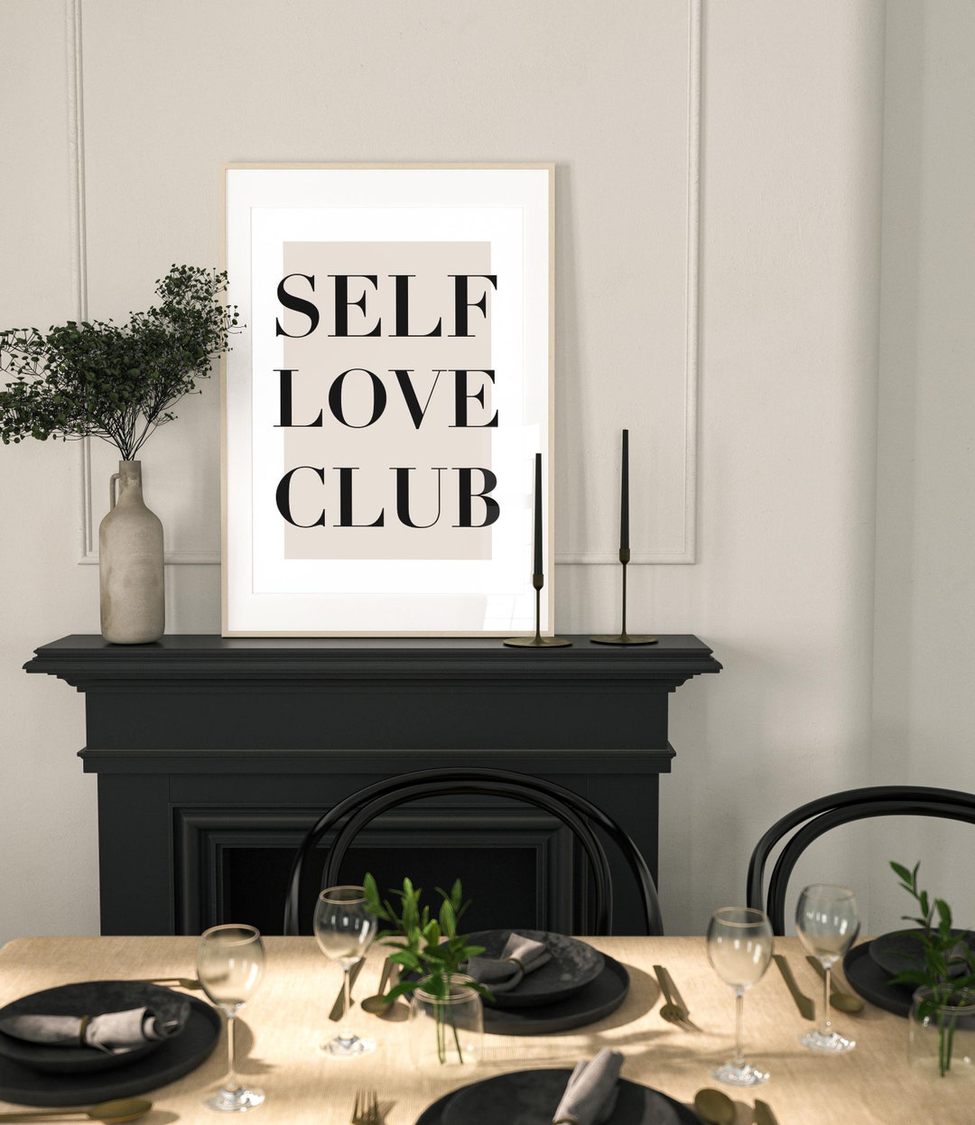 Self Love Club, Positive Affirmation Home, Kitchen, Bathroom Decor ...