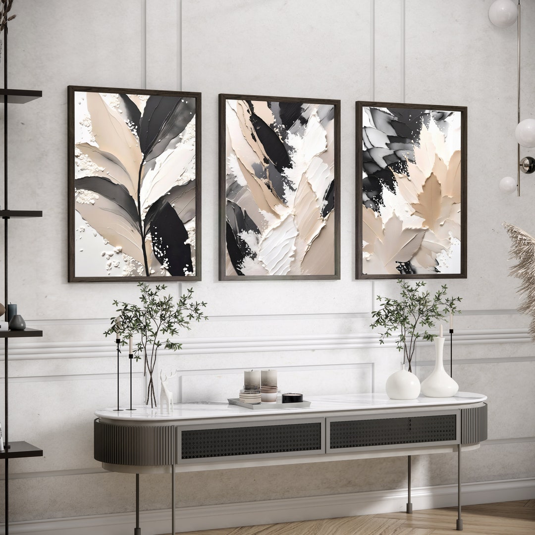 Neutral Abstract Art Prints, Modern Art, Abstract Art, Brush Strokes ...