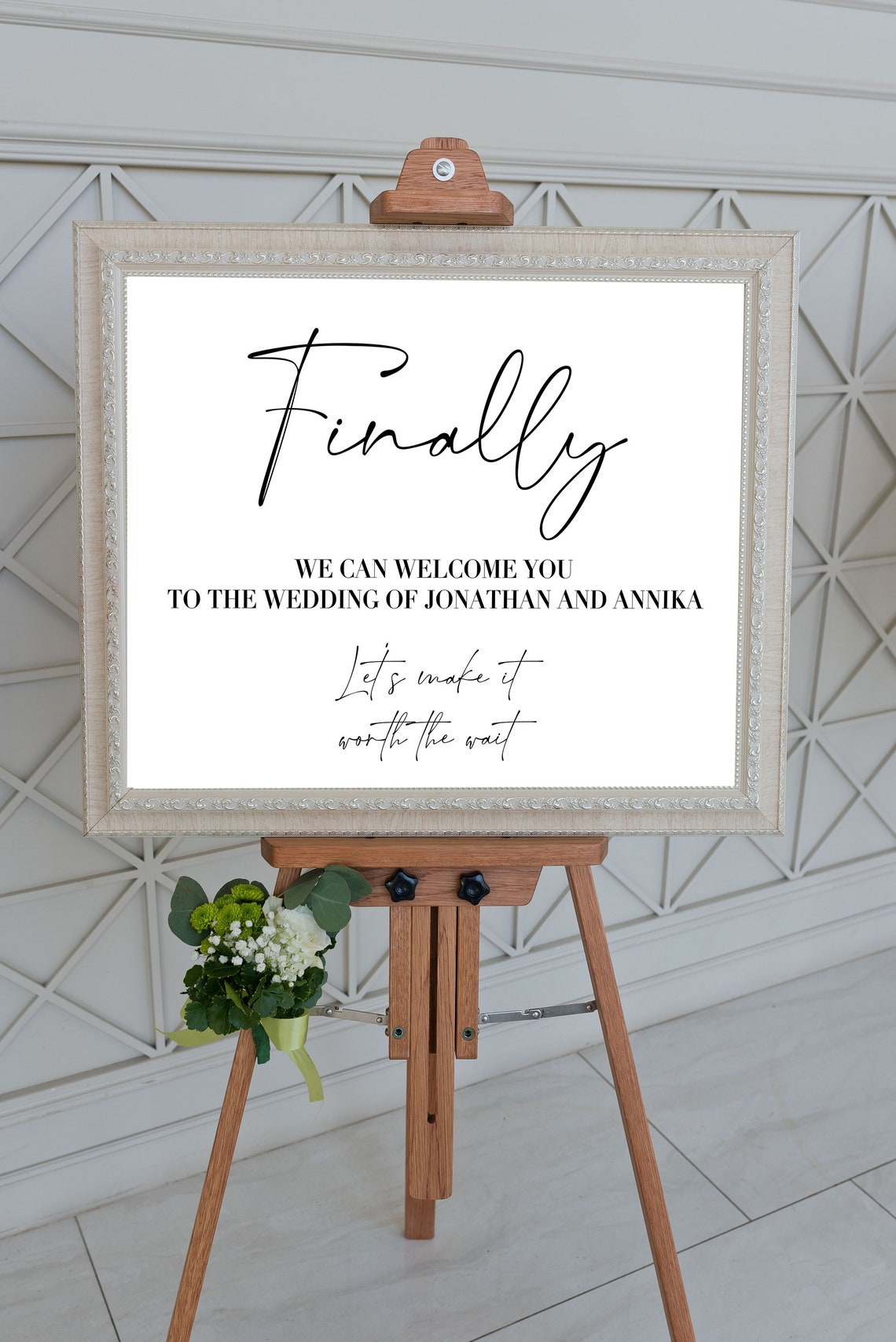 Finally Wedding Welcome Sign , Delayed, Married ,welcome Sign, We ...