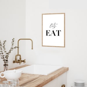 Kitchen Dining Prints Posters Set of 6,home Décor Gift Typography ...