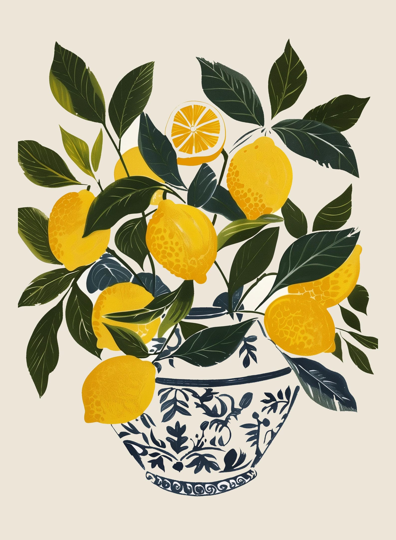 Set of 3 Lemon Fruit Art Prints, Fruit Wall Art, Citrus Fruit Print ...