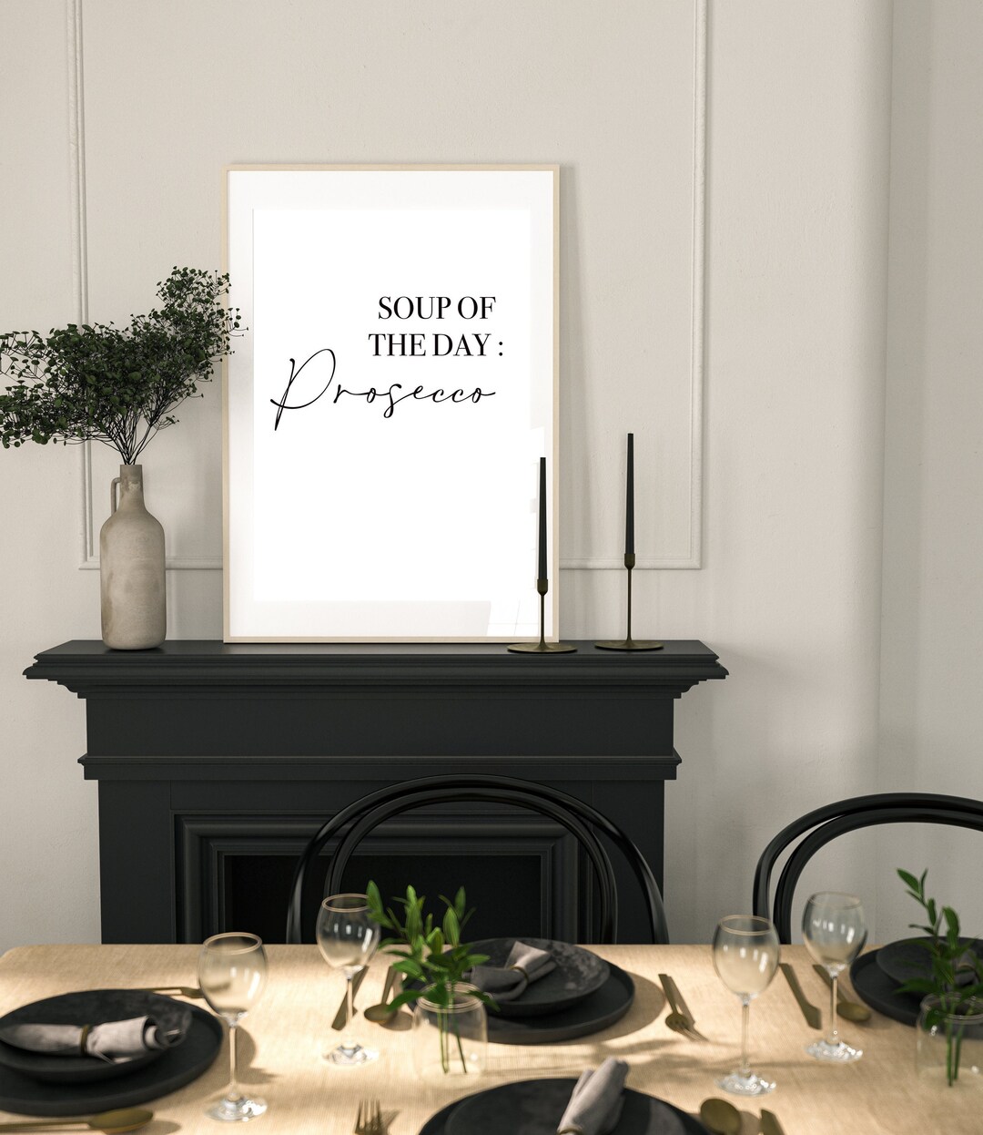 Tagessuppe - Prosecco Poster | Typografie | Wandbild | Wohnkultur ...