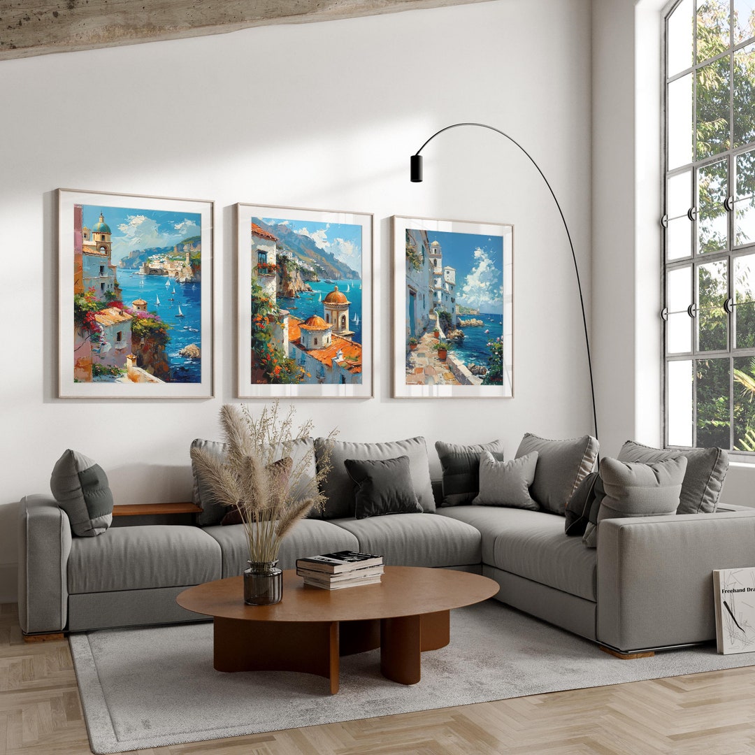 Italy Set of 3 Italy , Italy Wall Art Print, Modern Minimalist Poster ...