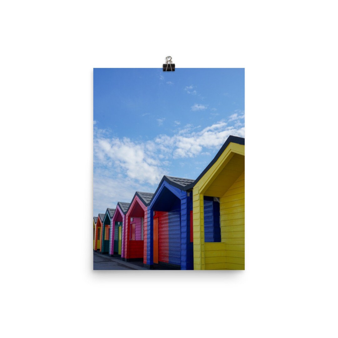 Colourful Beach Huts at Saltburn by the Sea. - Etsy