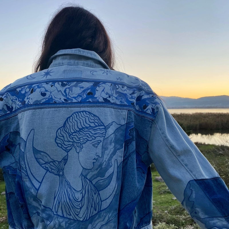 Hand Painted Denim - Etsy