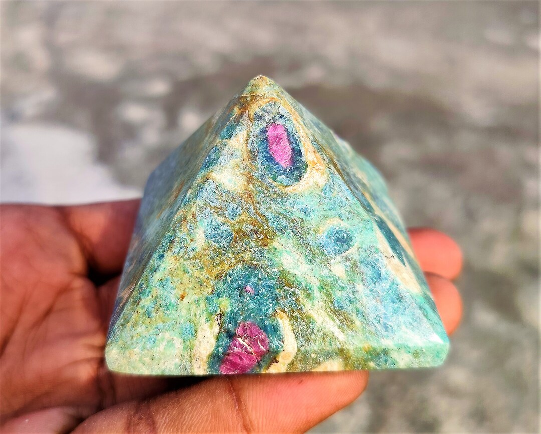 A Grade RUBY Fuchsite PYRAMID Must See Collection Uv Reactive Ruby ...