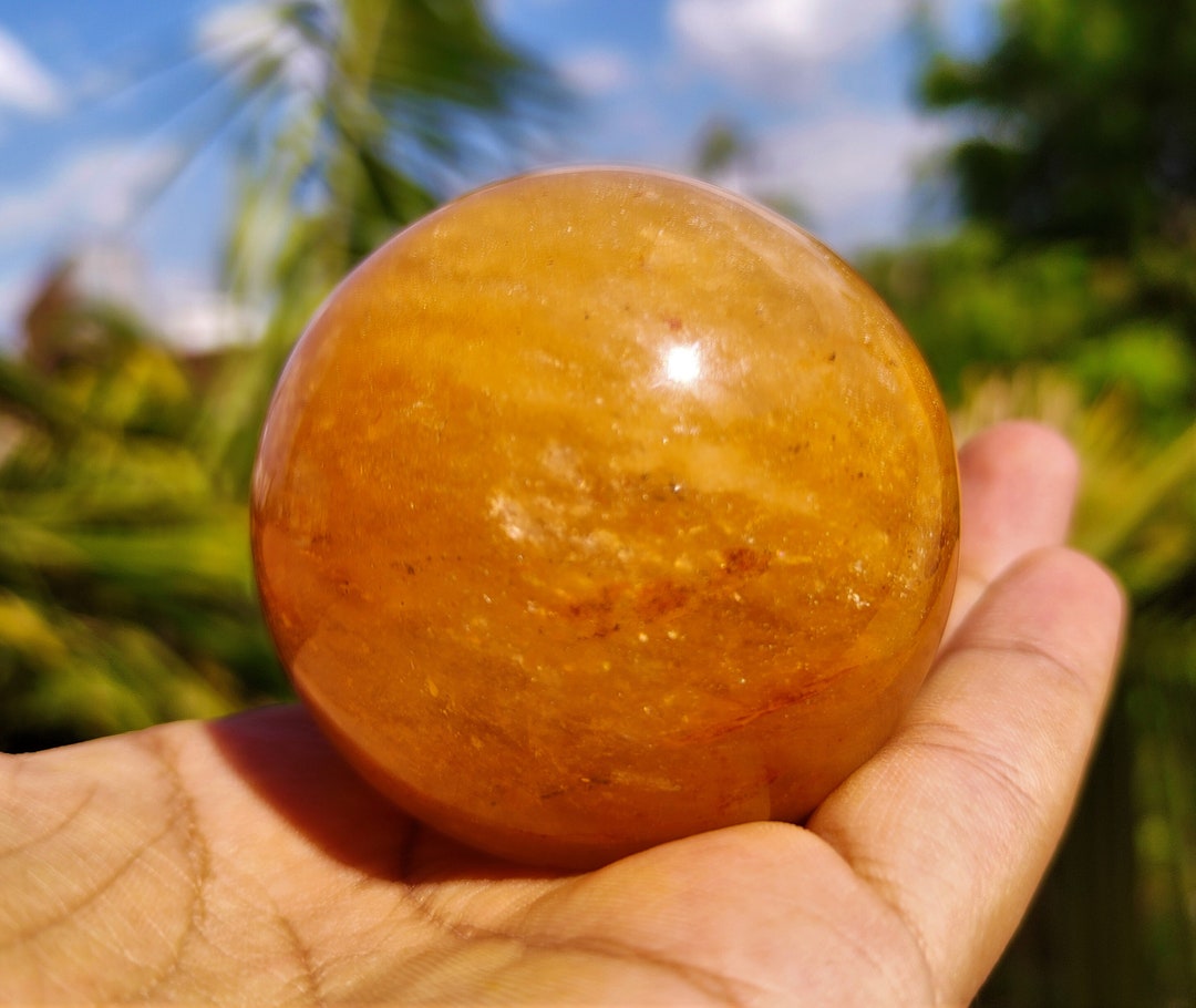 GOLDEN HEALER SPHERE Beautiful 60MM, Golden Sphere, Protection Against ...