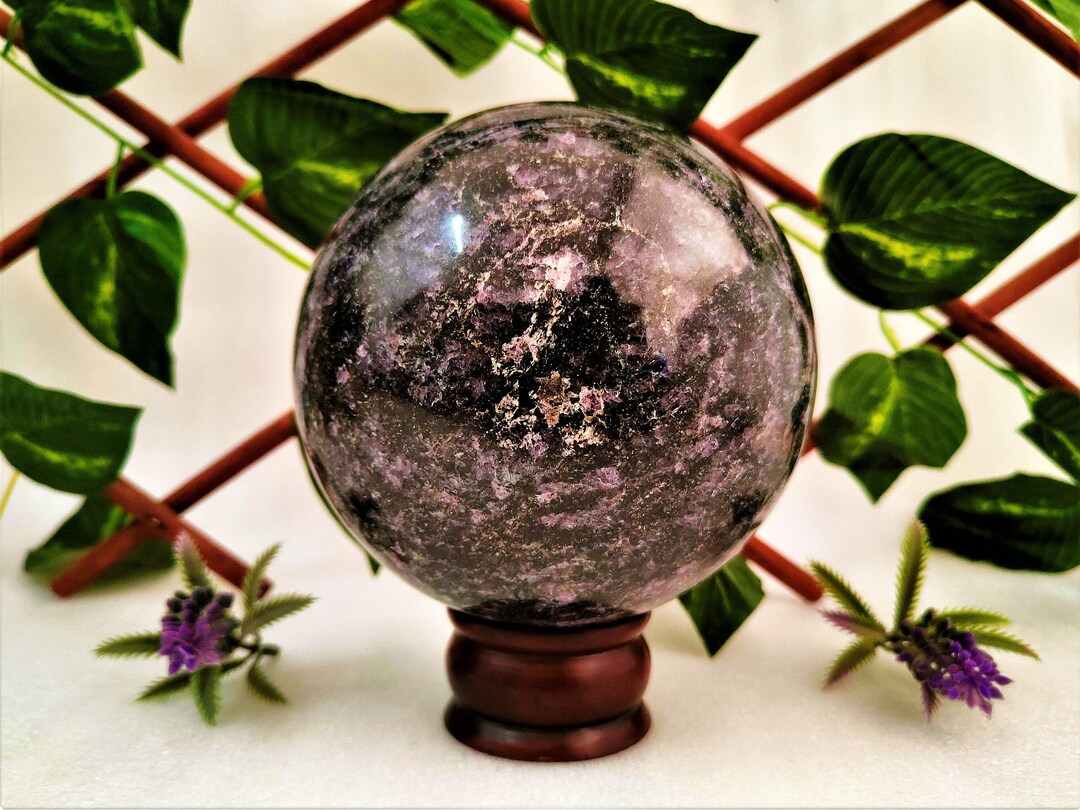 Cordierite Sphere genuine Iolite Sphere-115mm Extra Large, Iolite ...