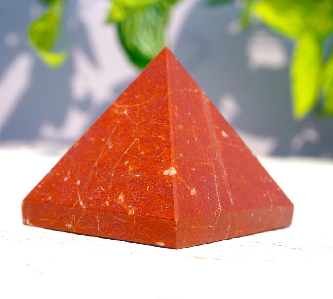 RED JASPER CRYSTAL Pyramid Beautiful 50MM Natural Red Jasper Crystal ...