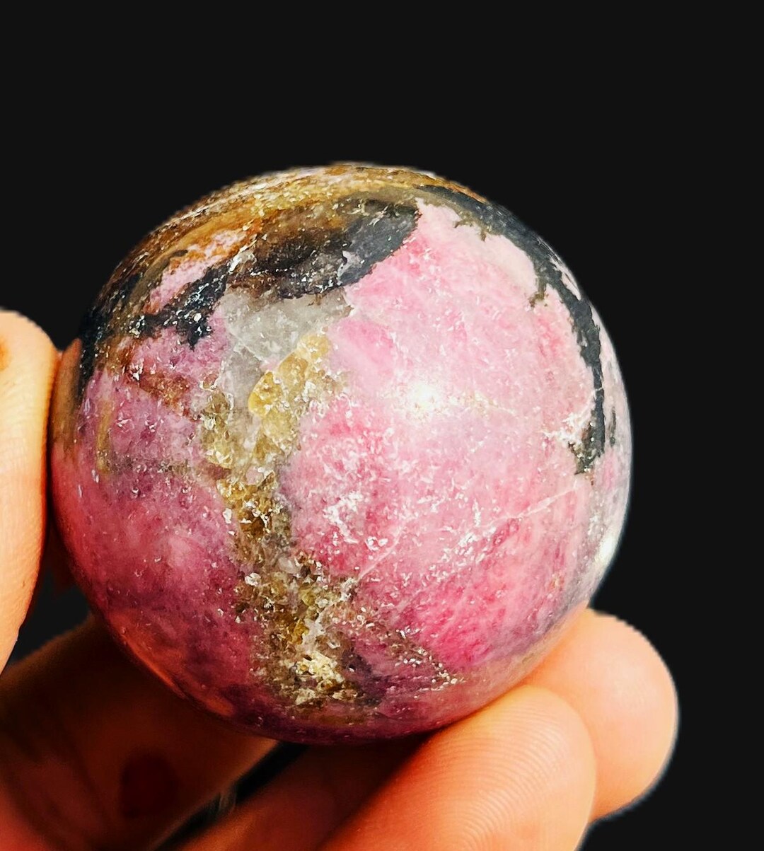 Natural Rare Thulite Stone - 40MM - Norway Origin - Love and Compassion ...