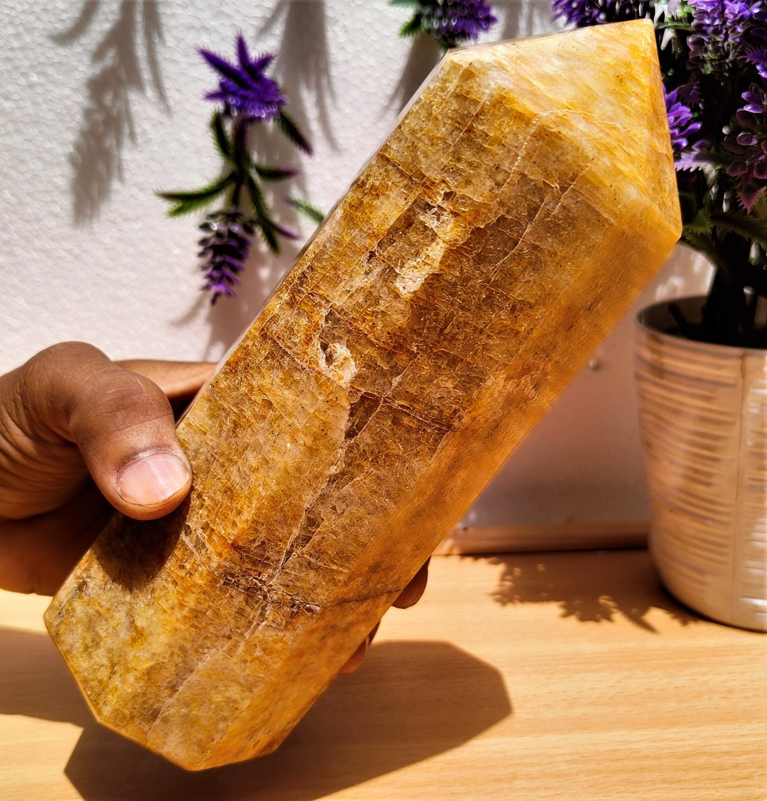 Golden Healer Quartz Beautiful Large 195MM Golden - Etsy