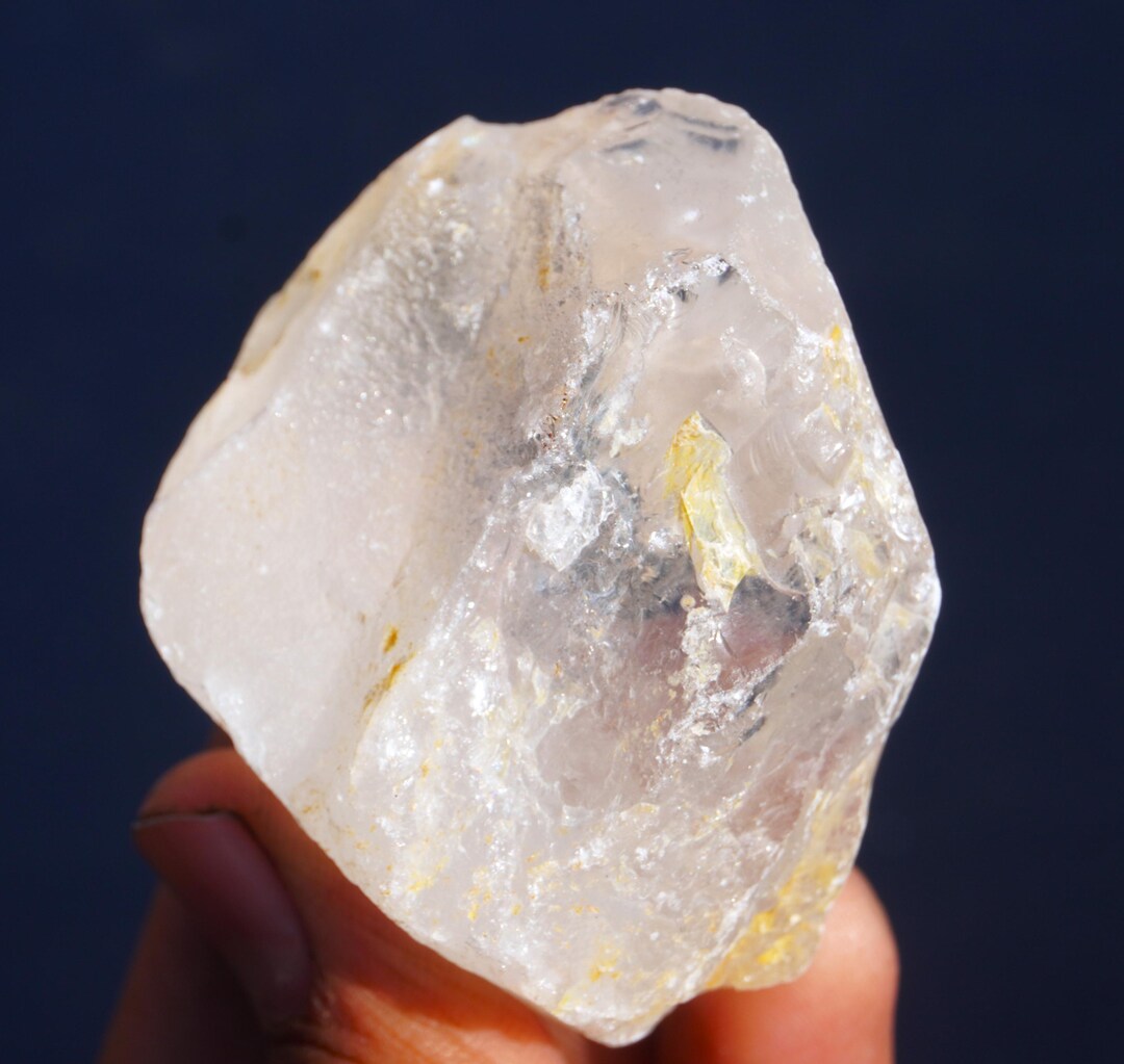 RARE NIRVANA QUARTZ, Himalayan Ice Quartz Raw With Record Keeper - Self Discovery Stone ...