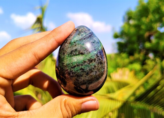 Green Zoisite Crystal Beautiful Large 65MM Natural Green | Etsy