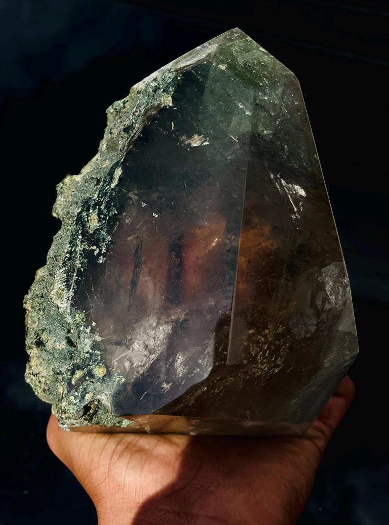 RARE Himalayan Chlorite Crystal Point: Green Forest Stone, Spiritual ...