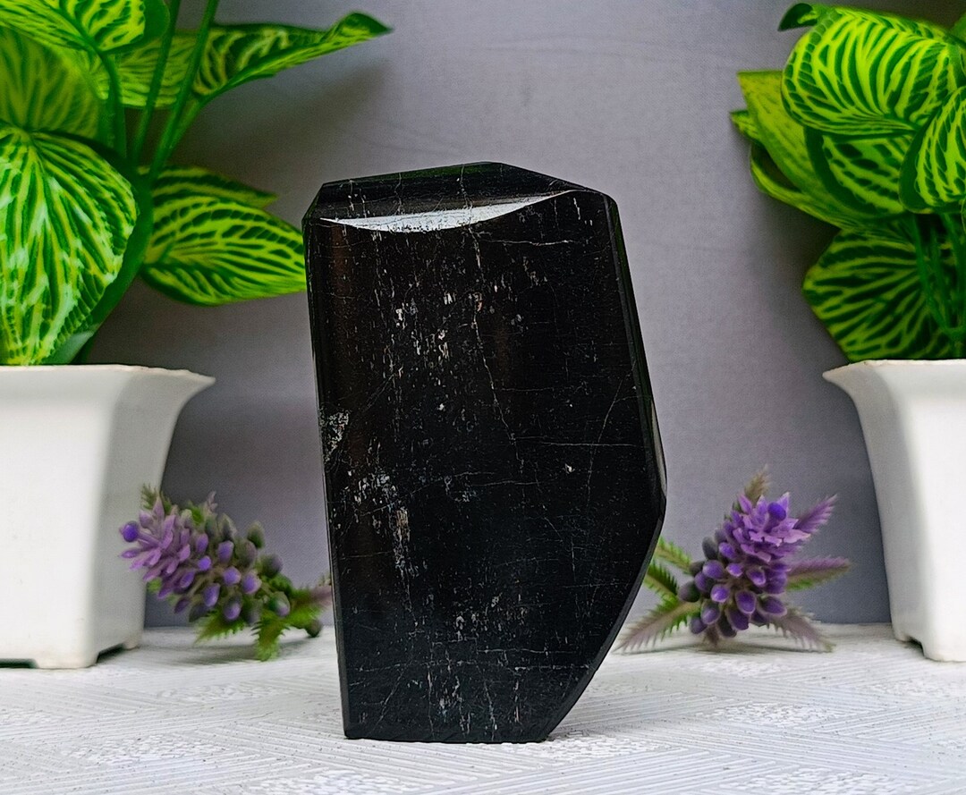 A Black Tourmaline Beautiful Large-85 MM Natural Smooth Polishing ...