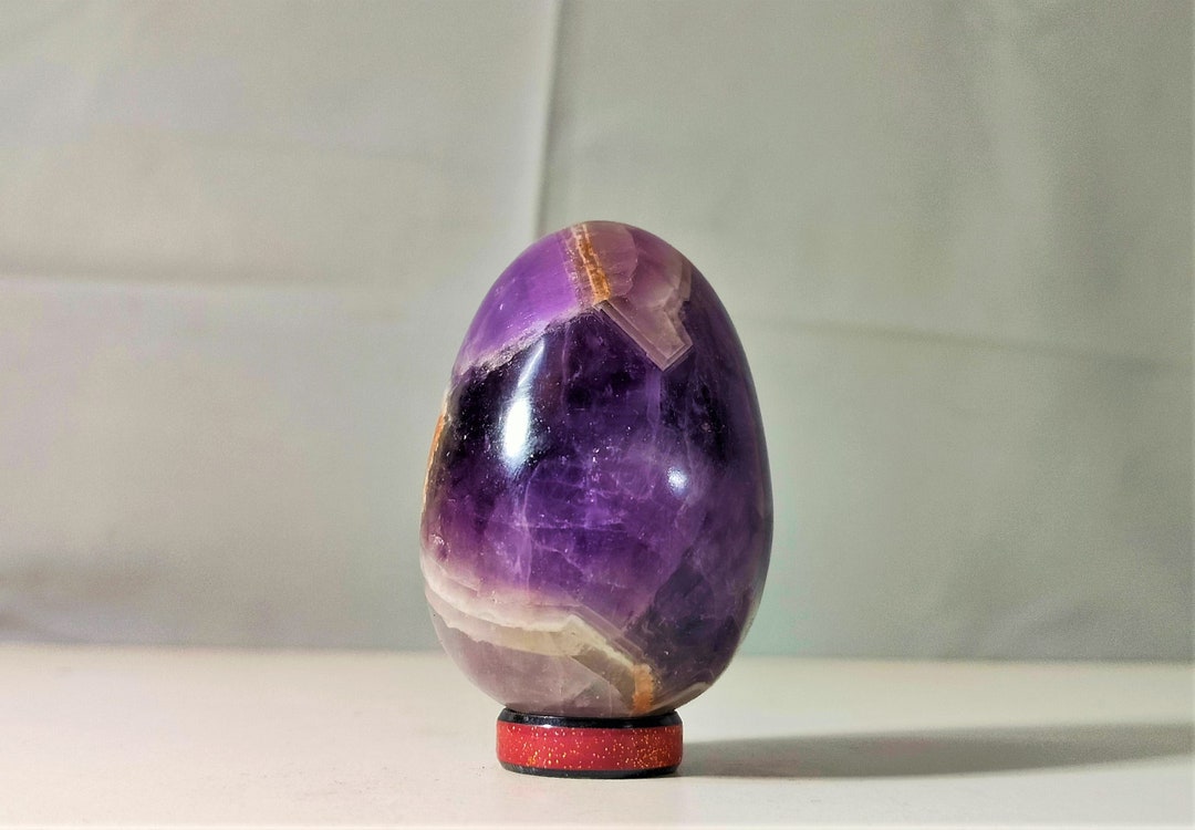 LARGE AMETHYST EGG Beautiful Egg Home Decor Metaphysical - Etsy