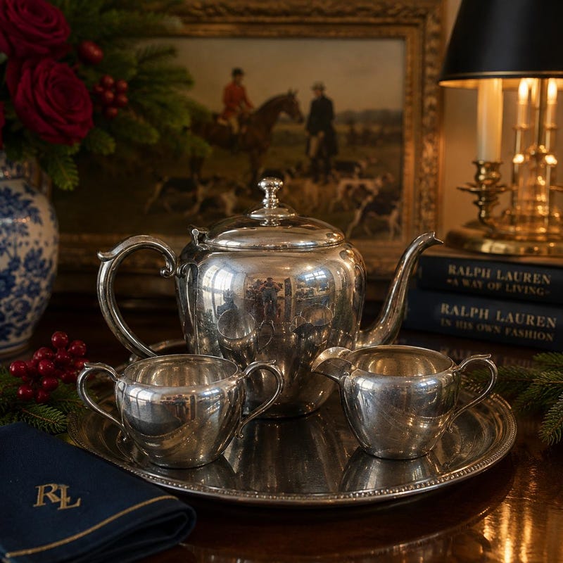 Silver Teapot Sugar Creamer - Etsy