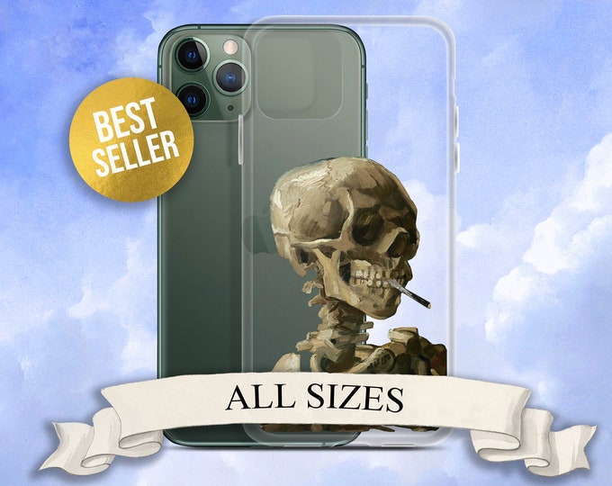 Van Gogh Skeleton Sticker, Skull Water Bottle Sticker - Etsy