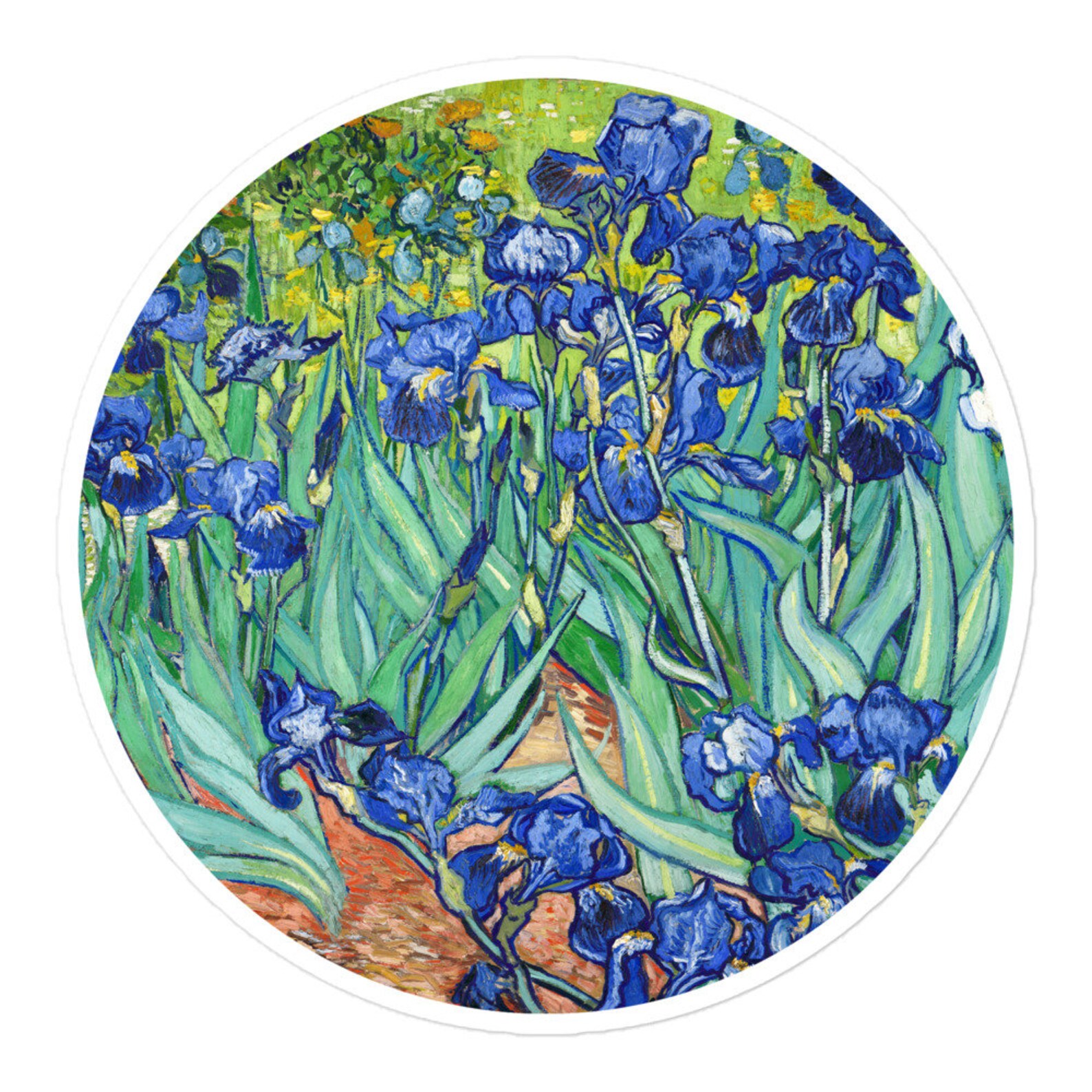 Vincent Van Gogh Sticker Irises Laptop Sticker - Etsy