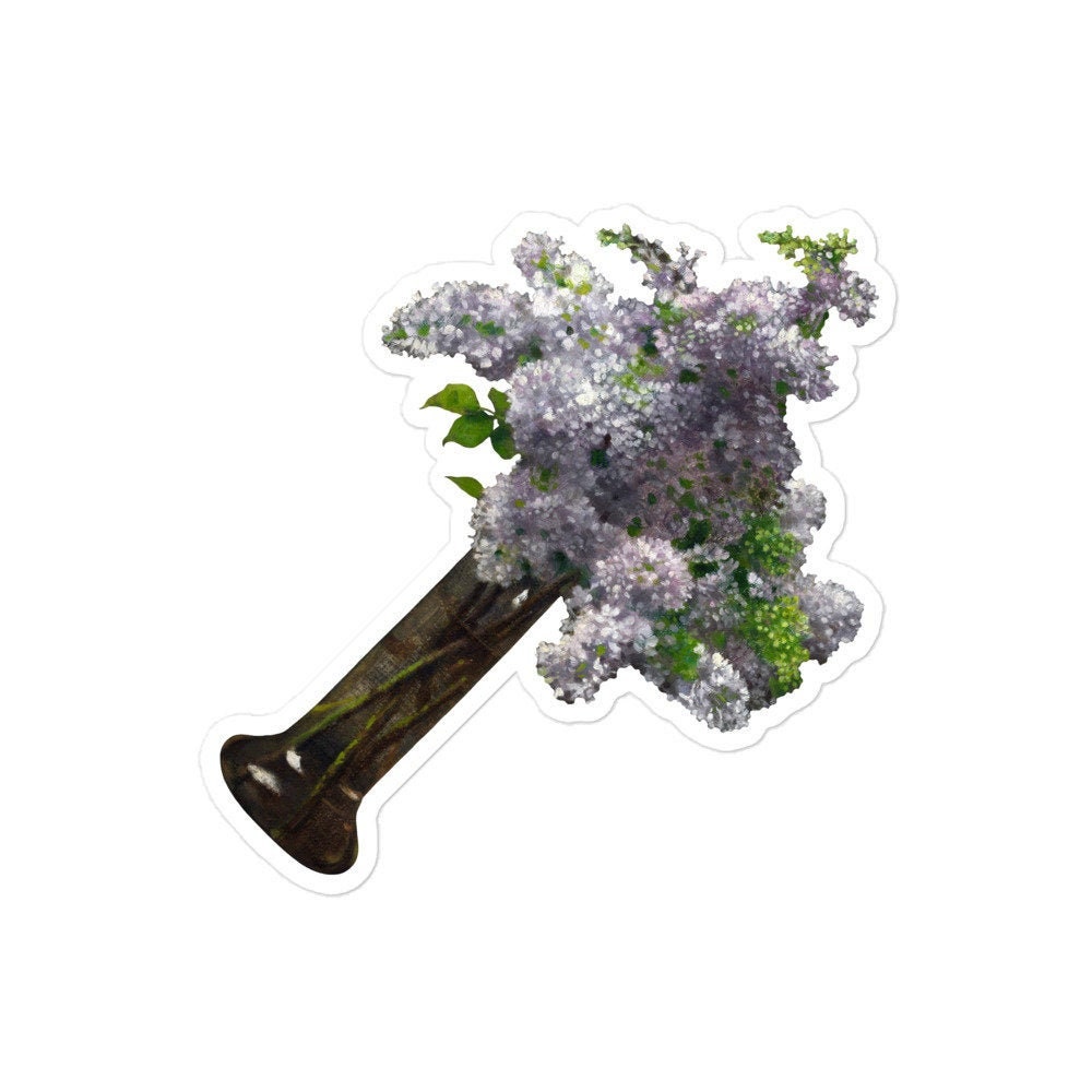 Lilac Sticker Art Laptop Sticker - Etsy