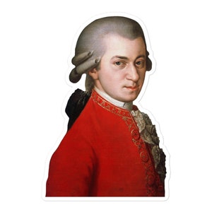 Mozart Sticker, Classical Music Laptop Sticker - Etsy