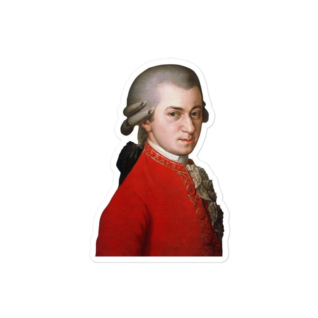 Mozart Sticker, Classical Music Laptop Sticker - Etsy