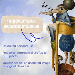 Hieronymus Bosch Clipart Bundle Art Png Art History Clip Art - Etsy