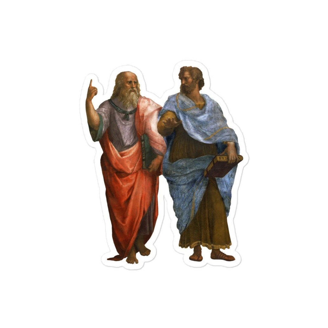 Raphael the School of Athens Sticker, Art Water Bottle Sticker - Etsy