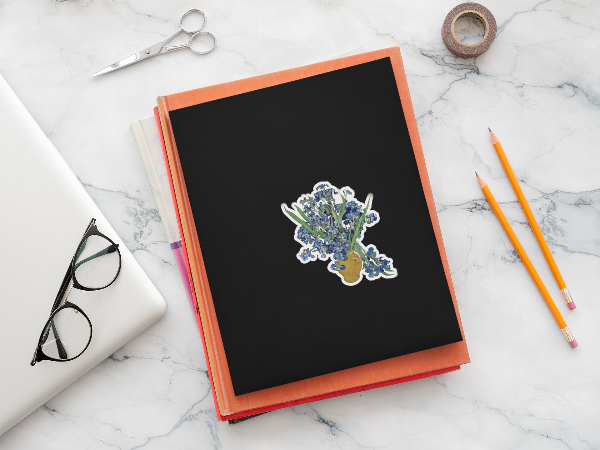 Vincent Van Gogh Sticker Irises Laptop Sticker - Etsy