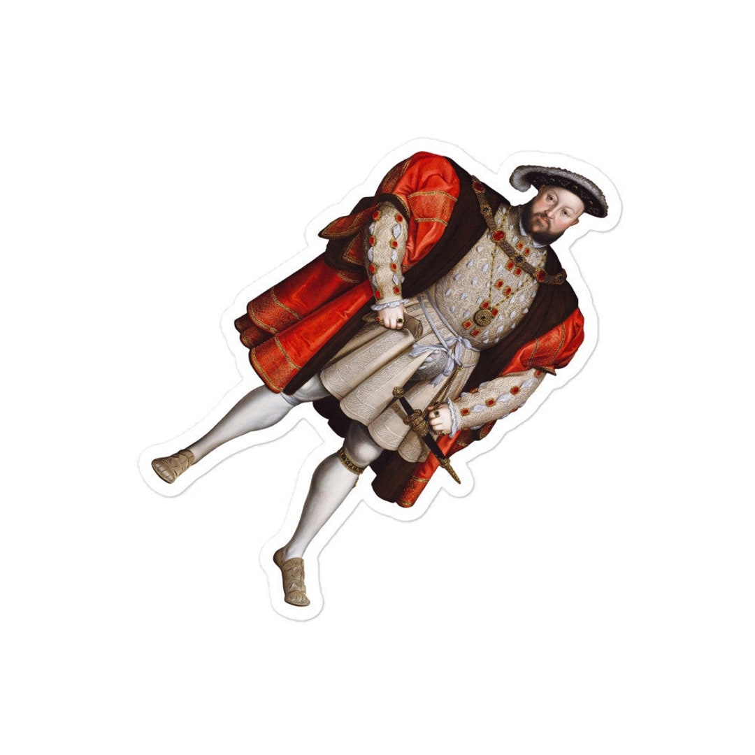Henry VIII Sticker, History Sticker, Laptop Sticker, Fine Art Sticker ...