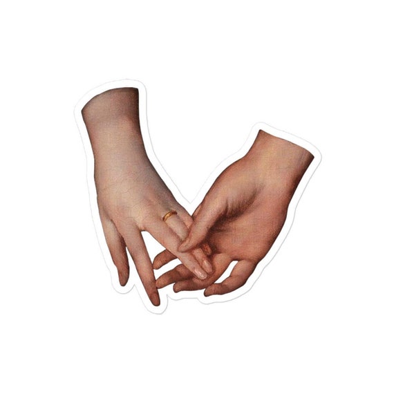 Renaissance Hands Painting Detail Stickers Aesthetic Sticker - Etsy