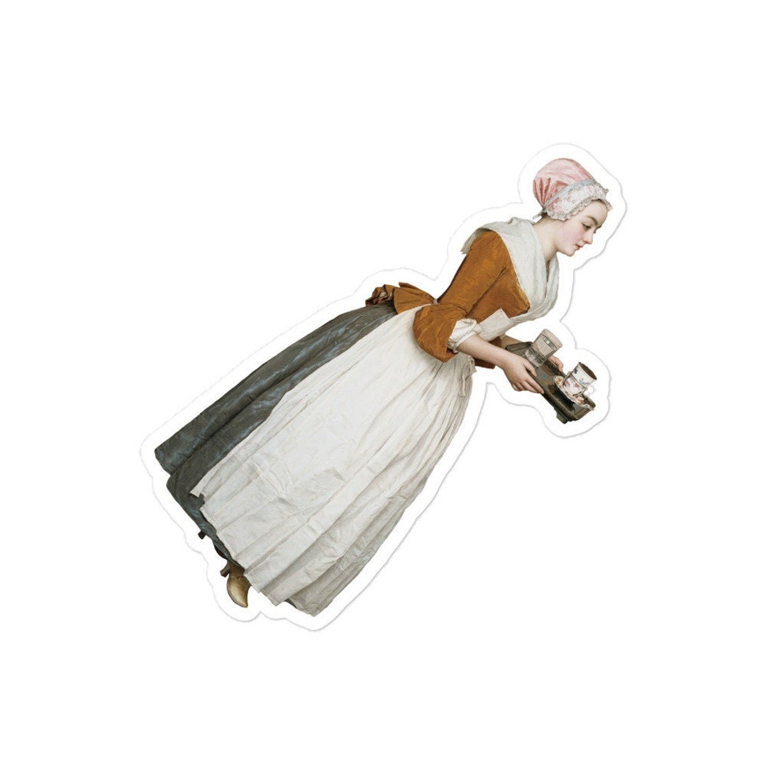 Jean-etienne Liotard the Chocolate Girl Sticker, Art History Sticker - Etsy