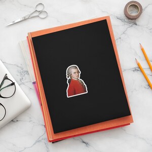 Mozart Sticker, Classical Music Laptop Sticker - Etsy