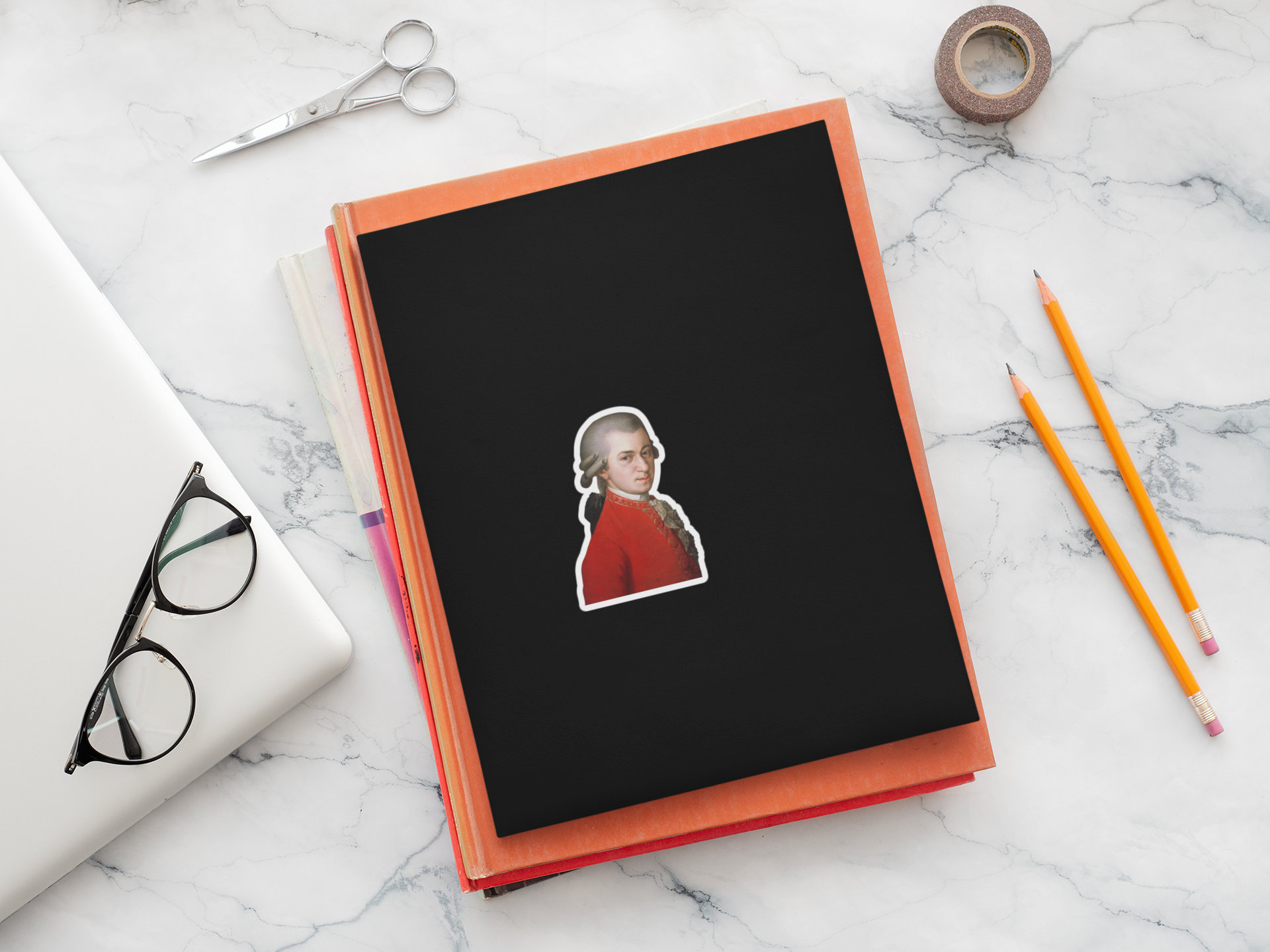 Mozart Sticker Classical Music Laptop Sticker - Etsy