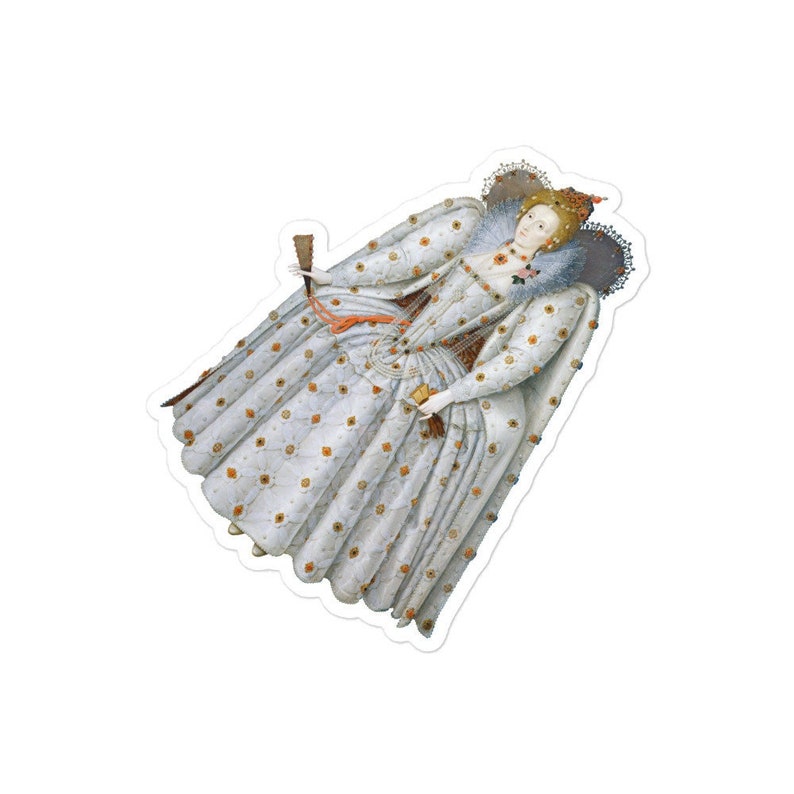 Queen Elizabeth I Sticker History Sticker Aesthetic Sticker - Etsy